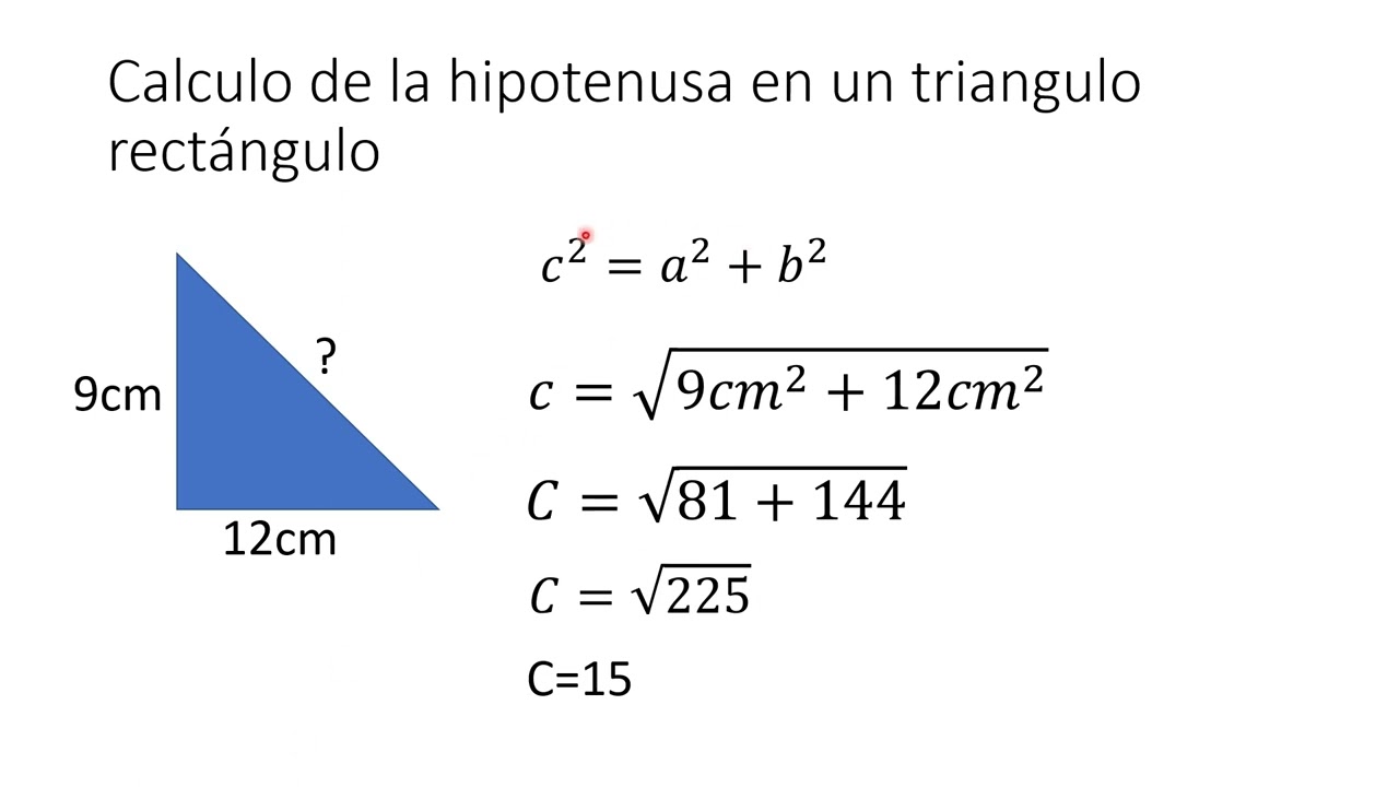 Cálculo fácil de hipotenusa en triángulos rectángulos Cálculo fácil de hipotenusa en triángulos rectángulos